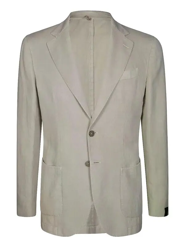 SANTANIELLO Single-breasted Blazer - Grey