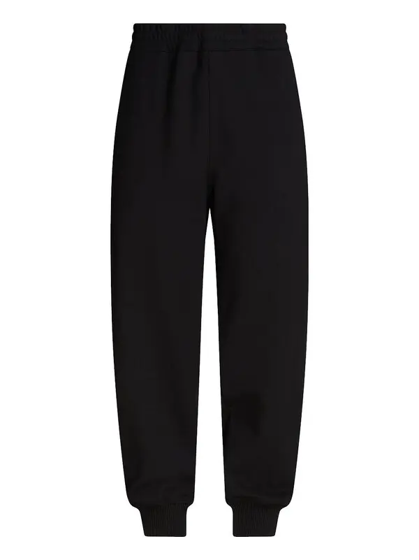 Alexander McQueen Cotton-terry Track Pants - Black