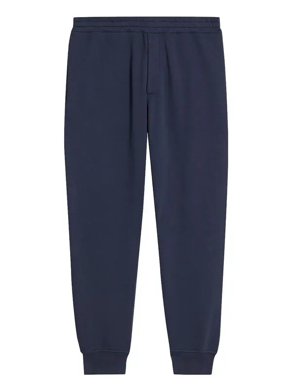 Alexander McQueen Printed French Cottonterry Sweatpants - Navy