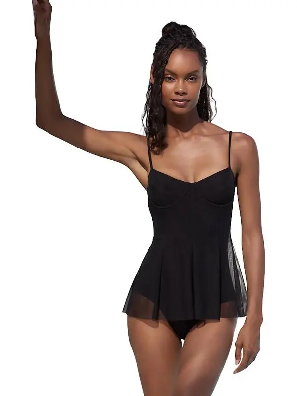Norma Kamali Underwire Swim Dress - Black