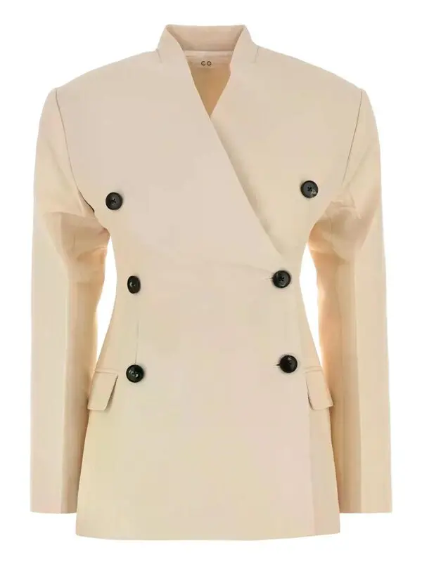 Co Double-breasted Blazer - Neutrals