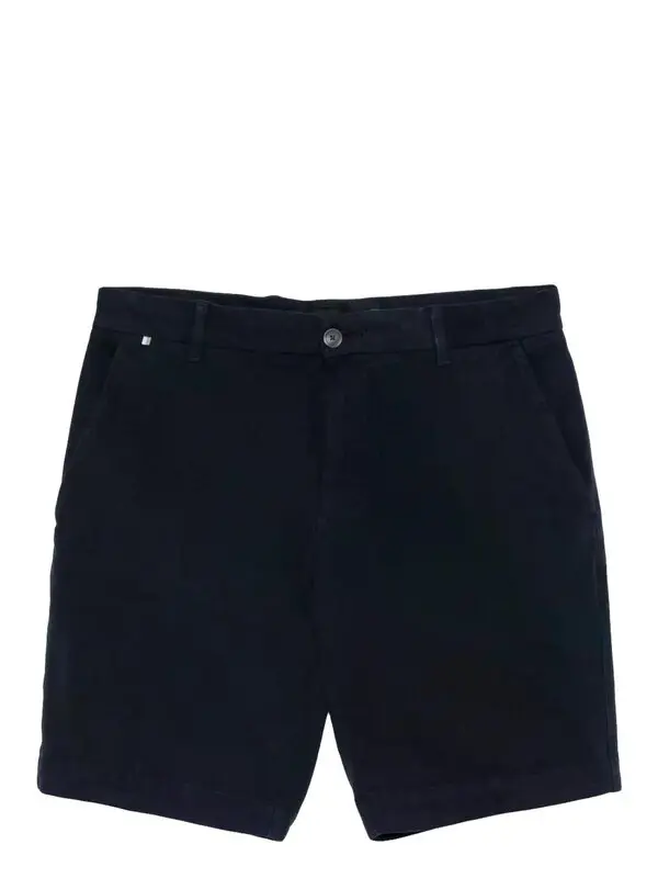 Hugo Boss Logo-patch Bermuda Shorts - Blue