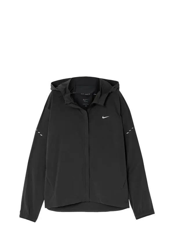 Nike Swift Hooded Stretch-jersey Jacket - Black