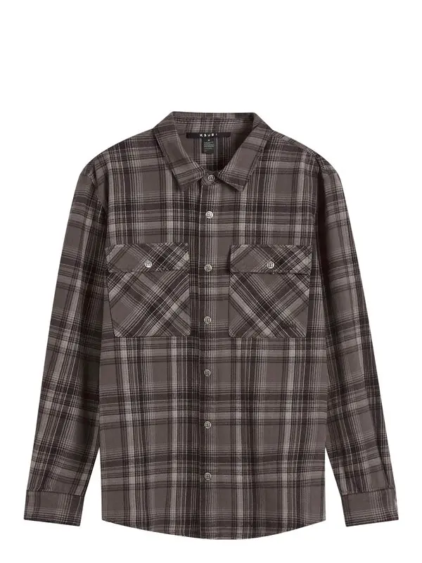 Ksubi Snakebite Check Overshirt - Grey