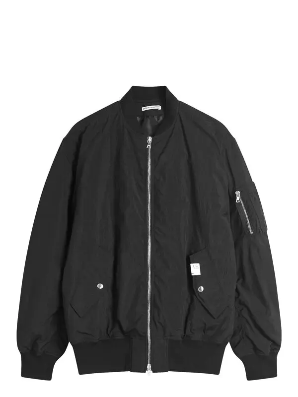 UNIFORM EXPERIMENT Crystal Nylon Flight Jacket - Black