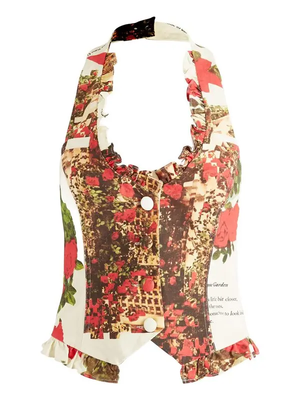 HOUSE OF SUNNY Rose Garden Vest - Multi