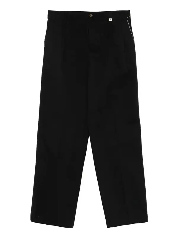 MYTHS Pleat-detailed Trousers - Black