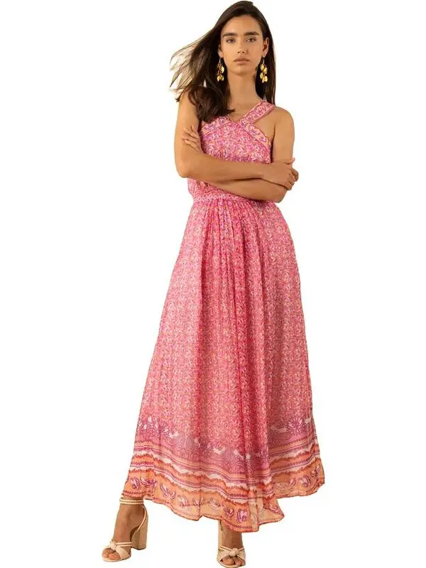 Hale Bob Janiyah Chiffon Maxi Dress - Pink