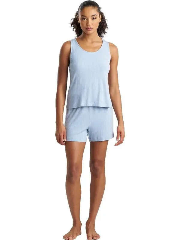 Natori Skye Rib Ease Tank - Blue