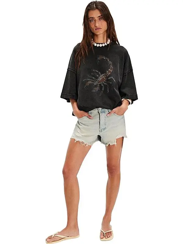 Free People We The Free Farm Foes Tee - Black Combo