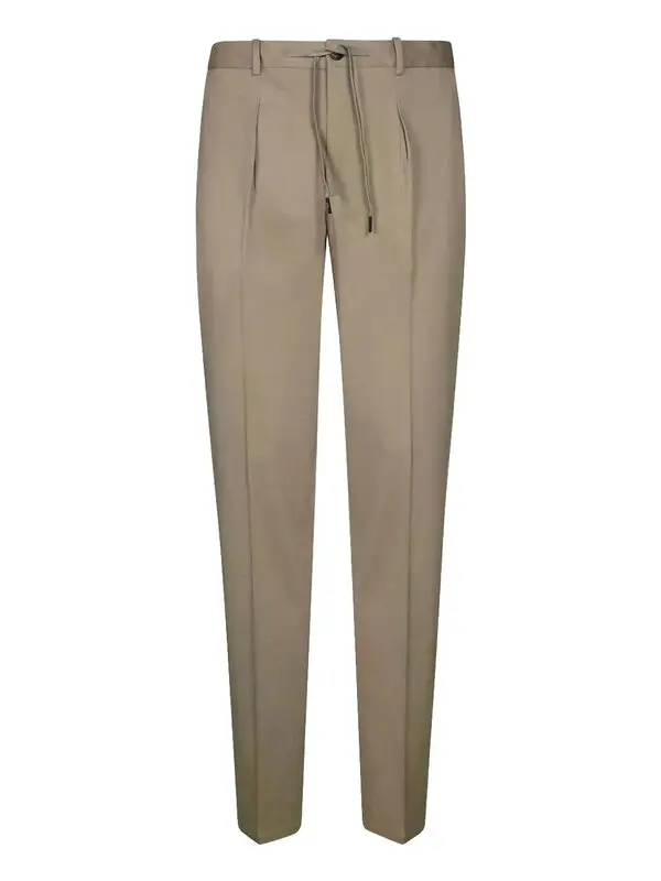 CIRCOLO 1901 Pressed-crease Trousers - Neutrals