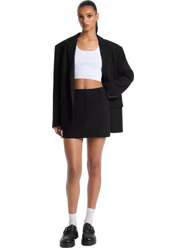 Michael Kors Crepe Mini Skirt - Black