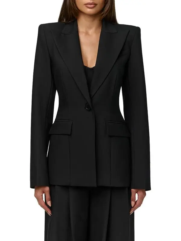 Naked Wardrobe One-button Blazer - Black