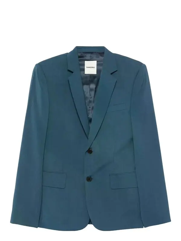 Sandro Single-breasted Blazer - Blue