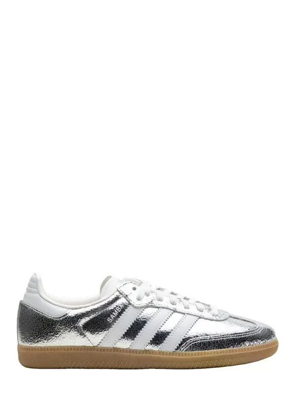 Adidas Samba Cracked Stripes Sneakers - Silver