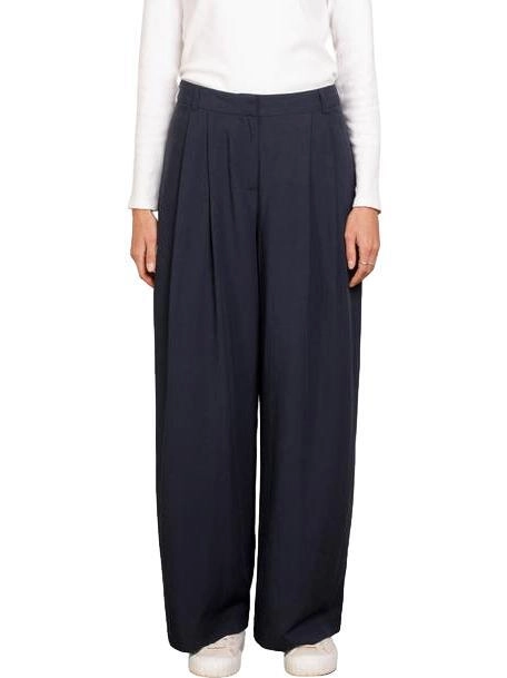CELTIC & CO. Wide Leg Drape Pants - Dark Navy