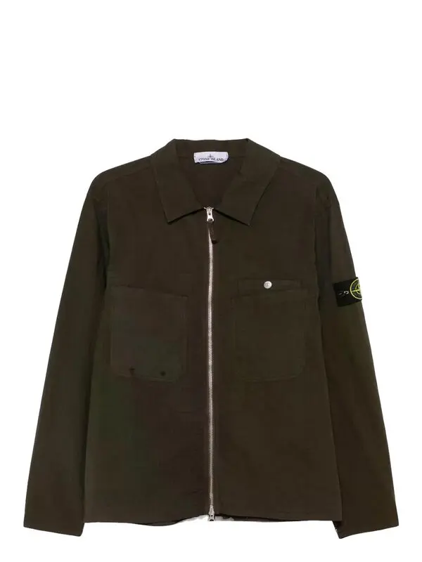 Stone Island Compass-badge Overshirt - Green