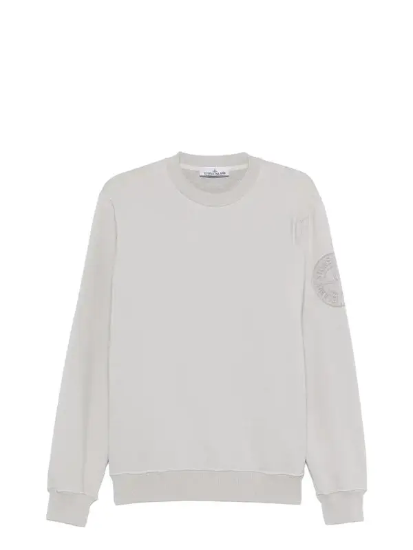 Stone Island Cotton Fleece Sweatshirt - Grey