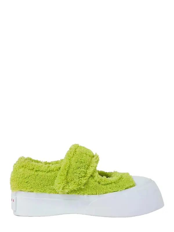 Marni Leather Ballerina Shoes - Green