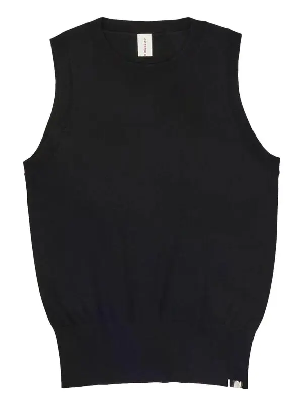 EXTREME CASHMERE X Nº 412 Sleeveless Knit Top - Black