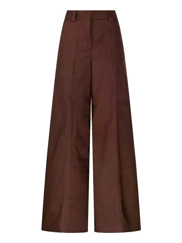 THELATEST High-waisted Trousers - Brown