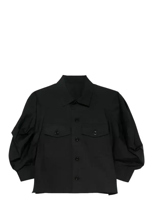 Sacai Poplin Shirt - Black