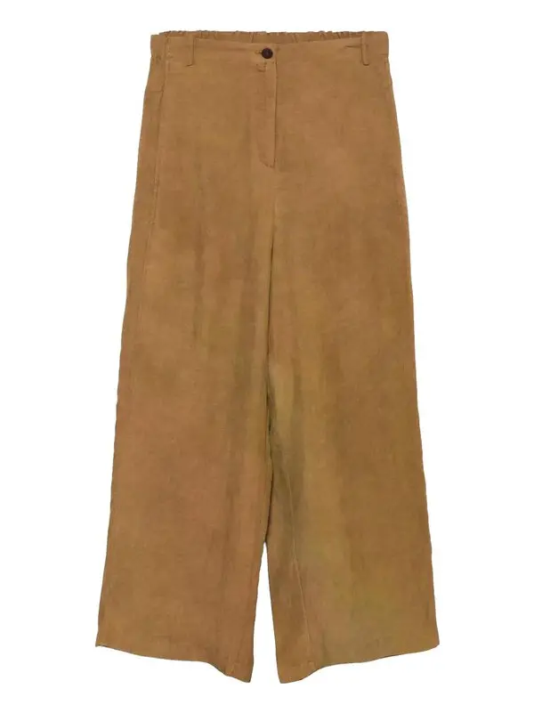 COLOUR 5 POWER Cropped Trousers - Brown