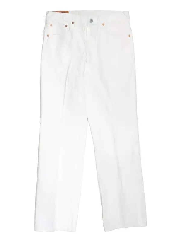 KAPTAIN SUNSHINE Skate Shoecut Jeans - White