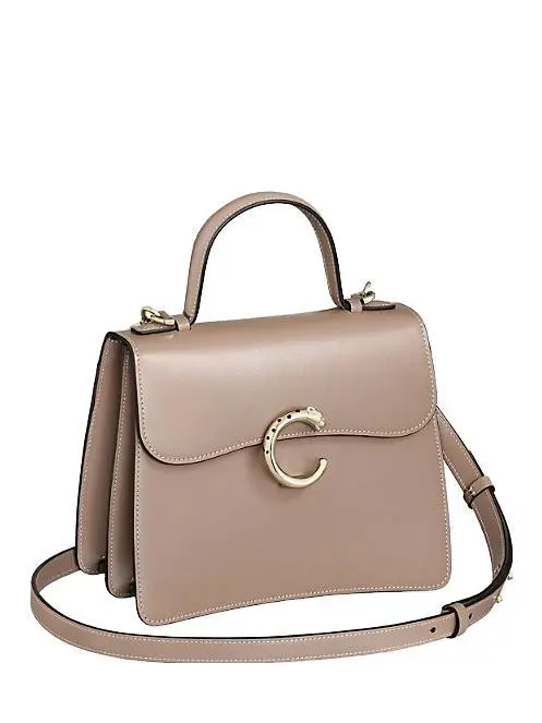 CARTIER Panthère De Top-handle Bag - Beige
