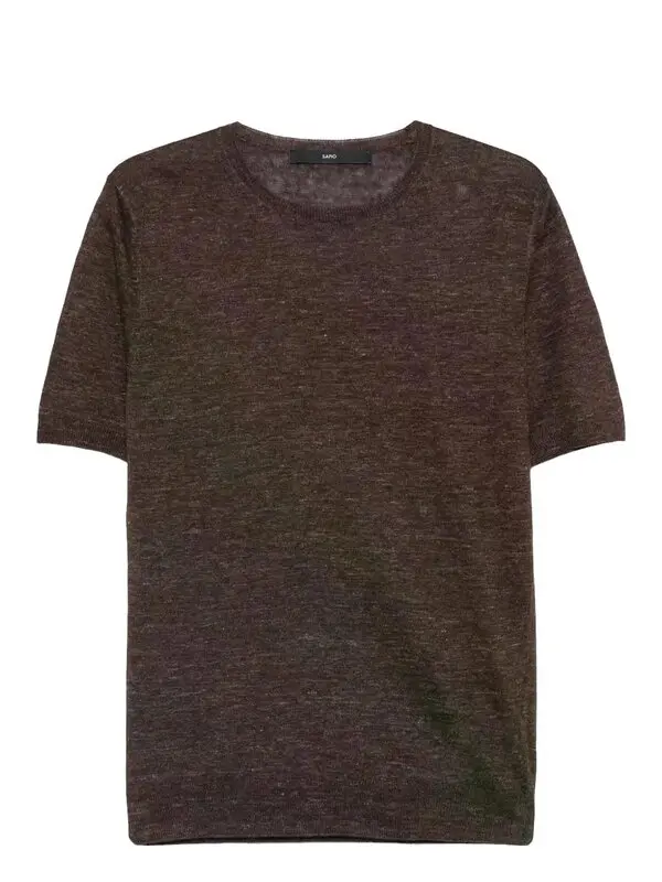 SAPIO Linen Top - Brown
