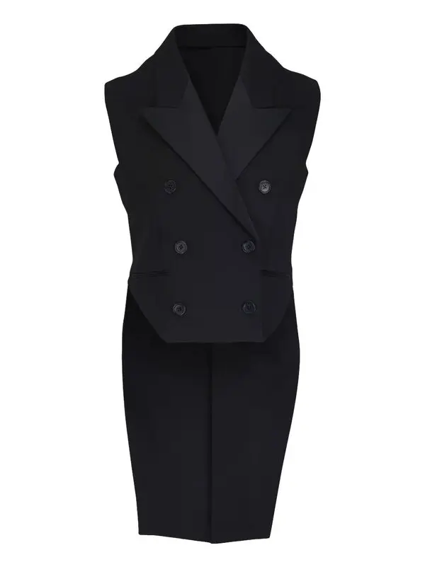 Khaite Orville Double-breasted Waistcoat - Black
