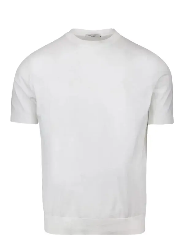 PAOLO PECORA Fine-knit Cotton T-shirt - White