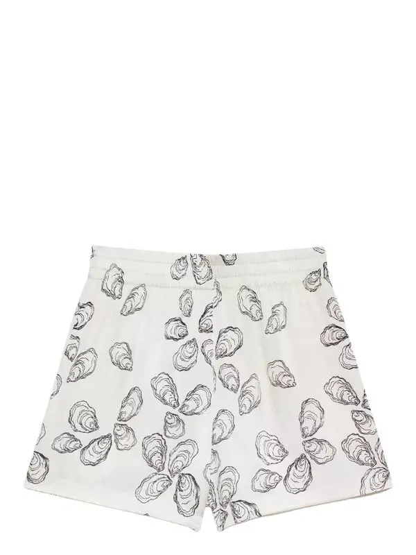 ANINE BING Kam Relaxed Fit Shorts - White