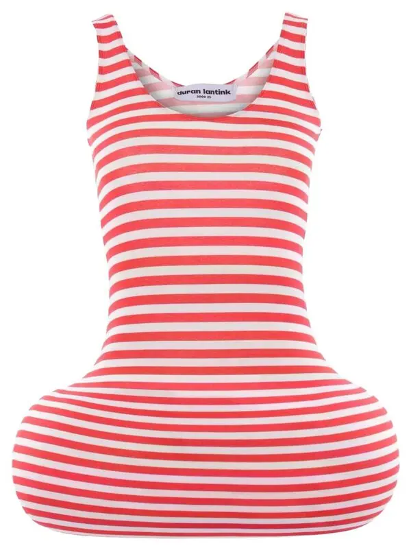 DURAN LANTINK Striped Dress - Red