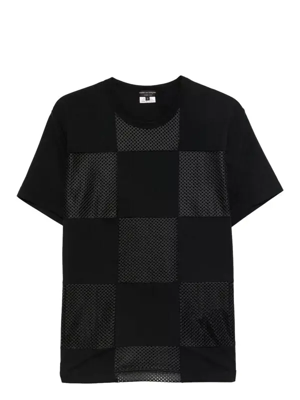 Comme Des Garçons Check-pattern T-shirt - Black