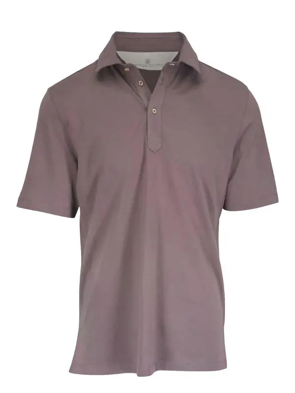 Brunello Cucinelli Cotton Polo Shirt - Brown