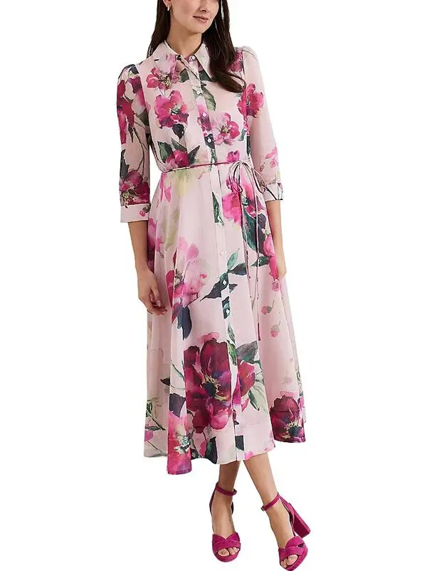 PHASE EIGHT Anabella Shirt Dress - Pale Pink