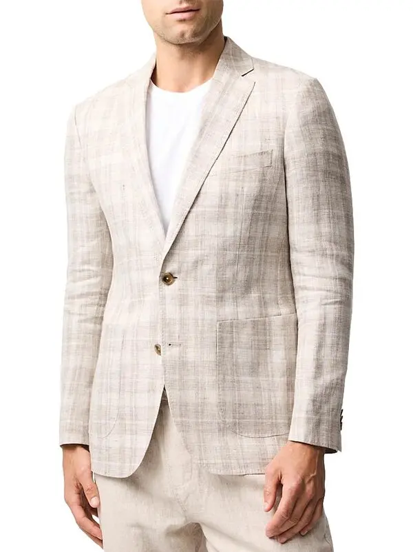 Rodd & Gunn Waverly Park Linen Sports Fit Jacket - Oatmeal