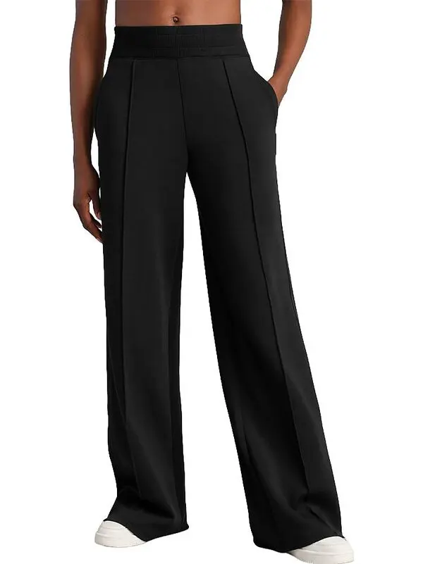 RHONE Wide Leg Pants - Pure Black