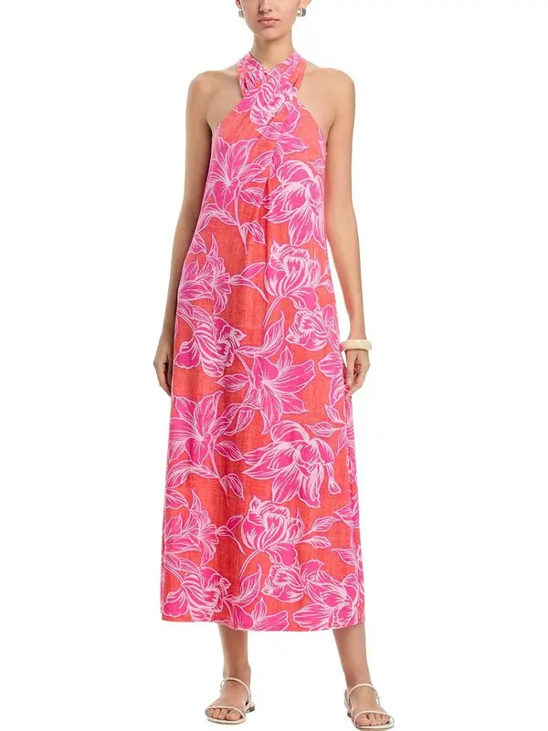 Tommy Bahama Paradiso Petals Dress - Dark Coral