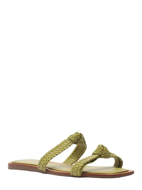 AREZZO Remy Flat Sandal - Twill Green