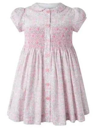 RACHEL RILEY Ditsy Bloom Smocked Dress - Pink