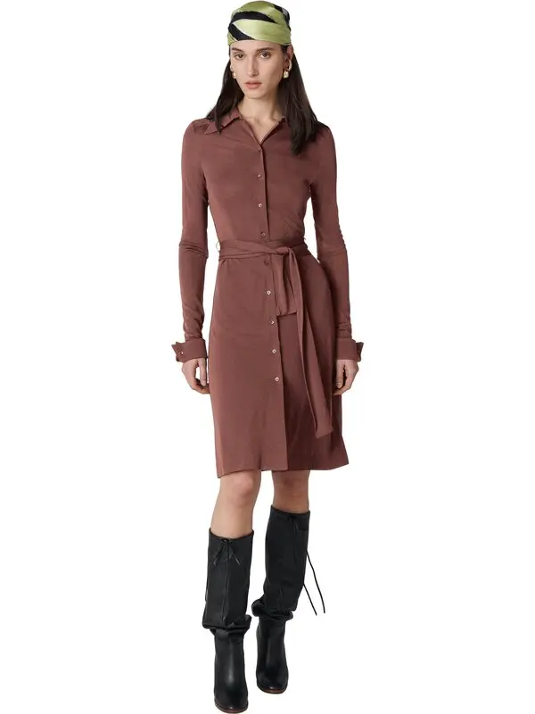 Diane Von Furstenberg Shirt Dress - Chocolate
