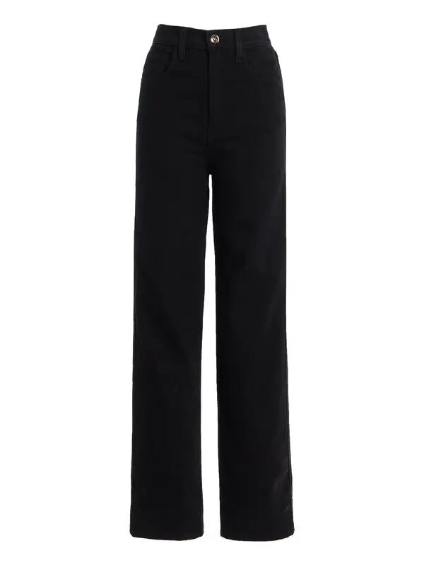 RÙADH Exclusive Kerr Stretch Ultra-high Straight-leg Jeans - Black