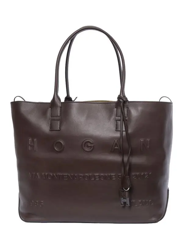 Hogan Address Shopping Medium Bag - Brown