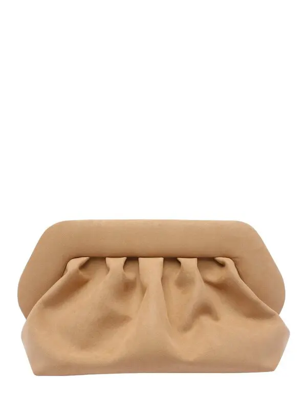 THEMOIRE Bios Suede Clutch - Beige
