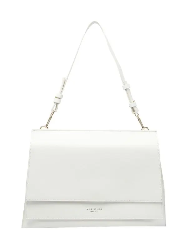MY BEST BAG FIRENZE Leather Shoulder Bag - White