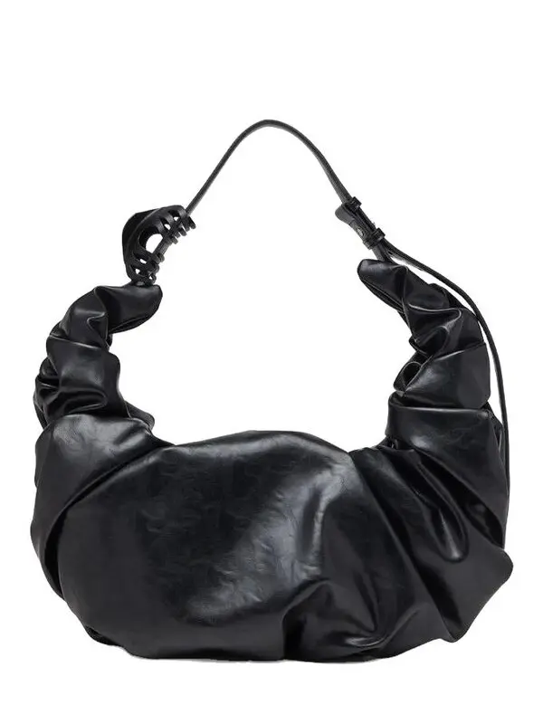 Diesel Scrunched Shoulder Bag - Black
