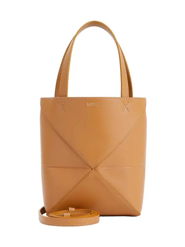 Loewe Puzzle Fold Mini Tote - Brown