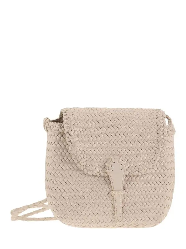 Dragon Diffusion Mini City Woven Leather Bag - Beige